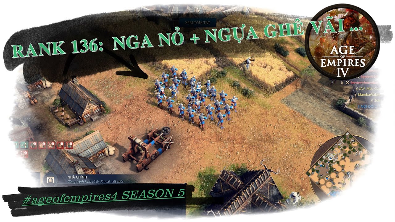 #ageofempires4 RANK : CHAP 136 NGA NGỐ NỎ NGỰA GÊ VÃI | Age Of Empires Ⅳ AOE4Mali 4 BUILD 世紀帝國4 ...