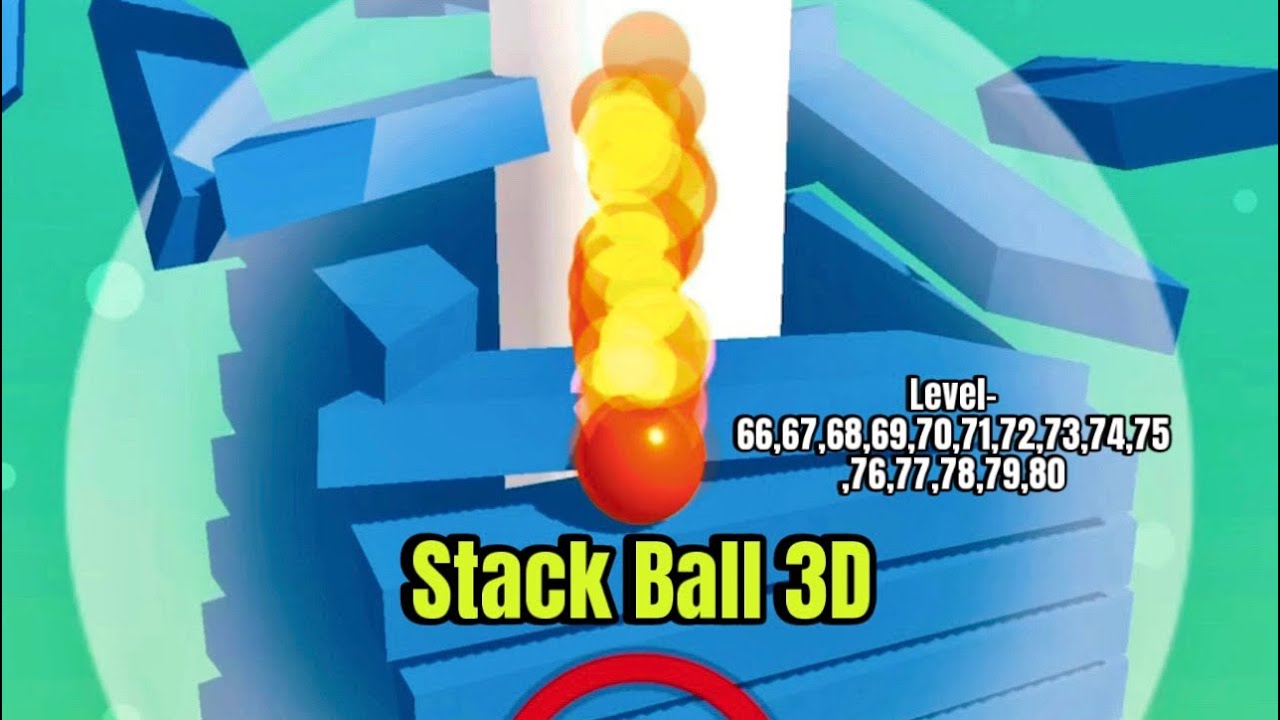 Stack Ball 3D☄️ Level_66,67,68,69,70,71,72,73,74,75,76,77,78,79,80🔥Gameplay On (IOS)🏀#stackball ...