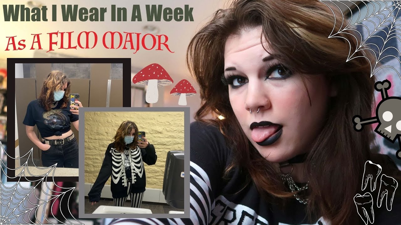 What I Wear In A College Week (emo, alternative, grunge, egirl) + vlog ...