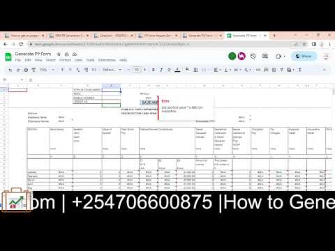 How to Generate and Prepare KRA P9 Form Online - YouTube