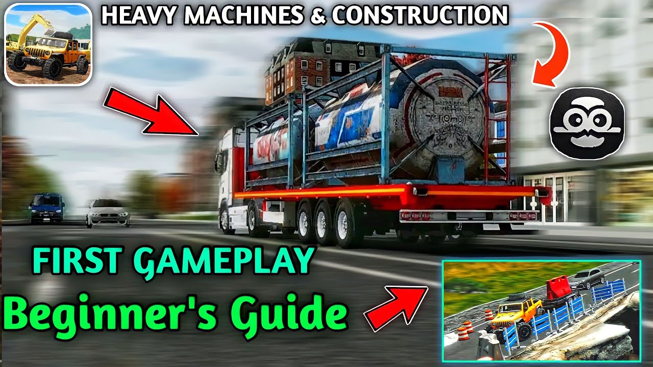 🚚 First Look Gameplay & Full Tutorial In Heavy Machines & Construction ...