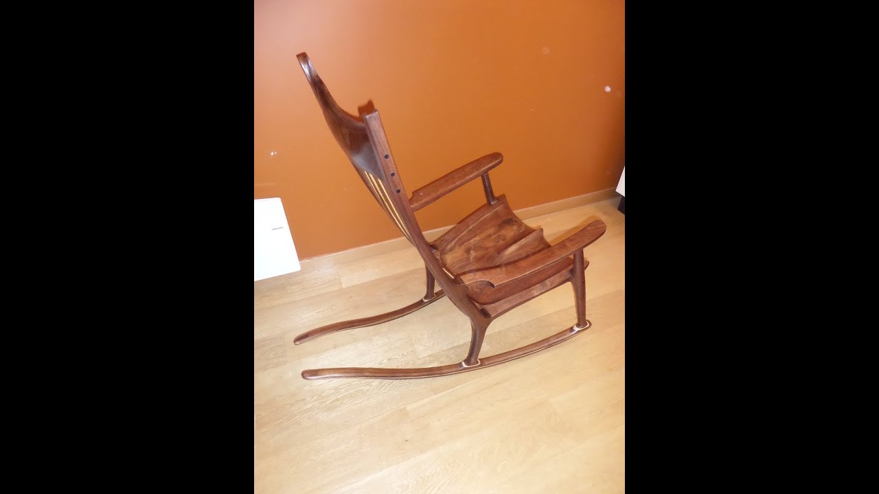 Sam Maloof rocker as I do them : seat sculpture. - YouTube