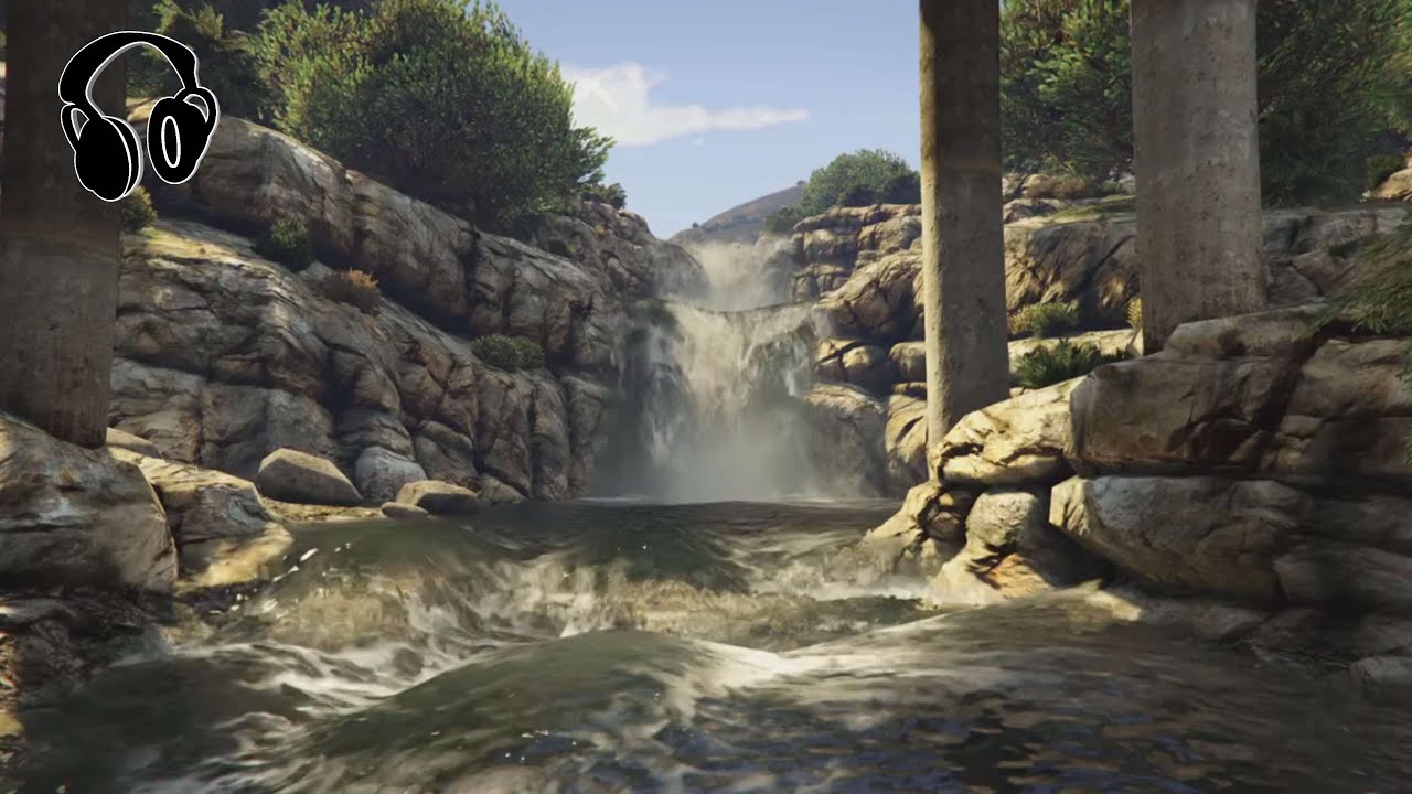 GTA 5 Ambient & Ambience [1 hour] Waterfall - YouTube