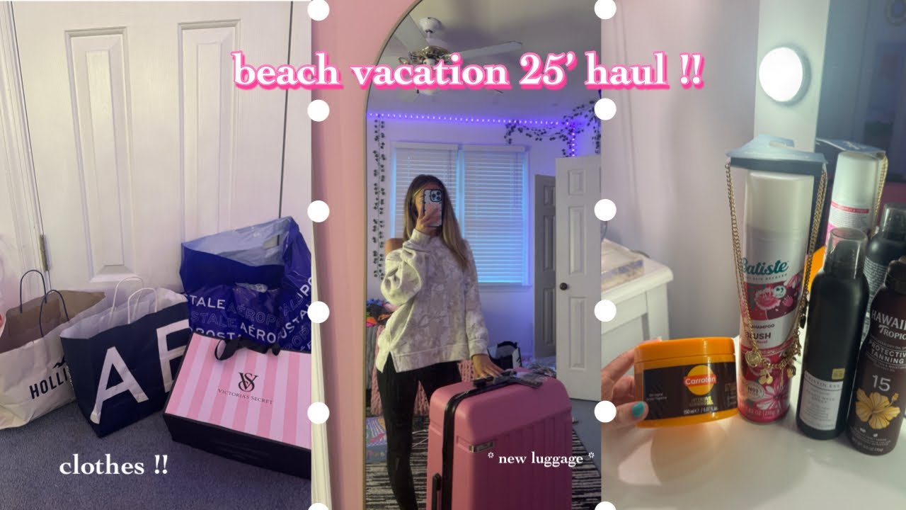 beach vacation haul!! - YouTube