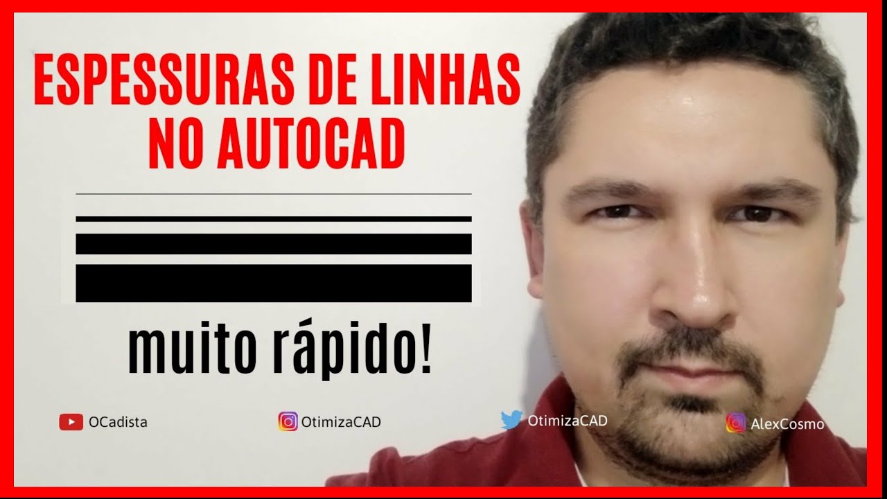 JEITO MAIS FÁCIL DE COLOCAR ESPESSURA NAS LINHAS DO AUTOCAD DE FORMA ...