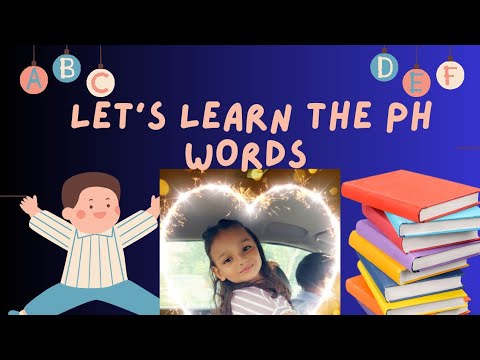 kids learning PH sound (PH words) class 1st learning #English #learning ...