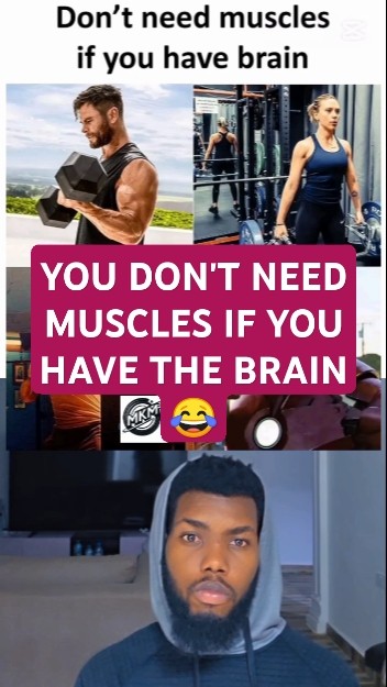 You don't need muscles if you have the brain😂😂😅 #memes - YouTube