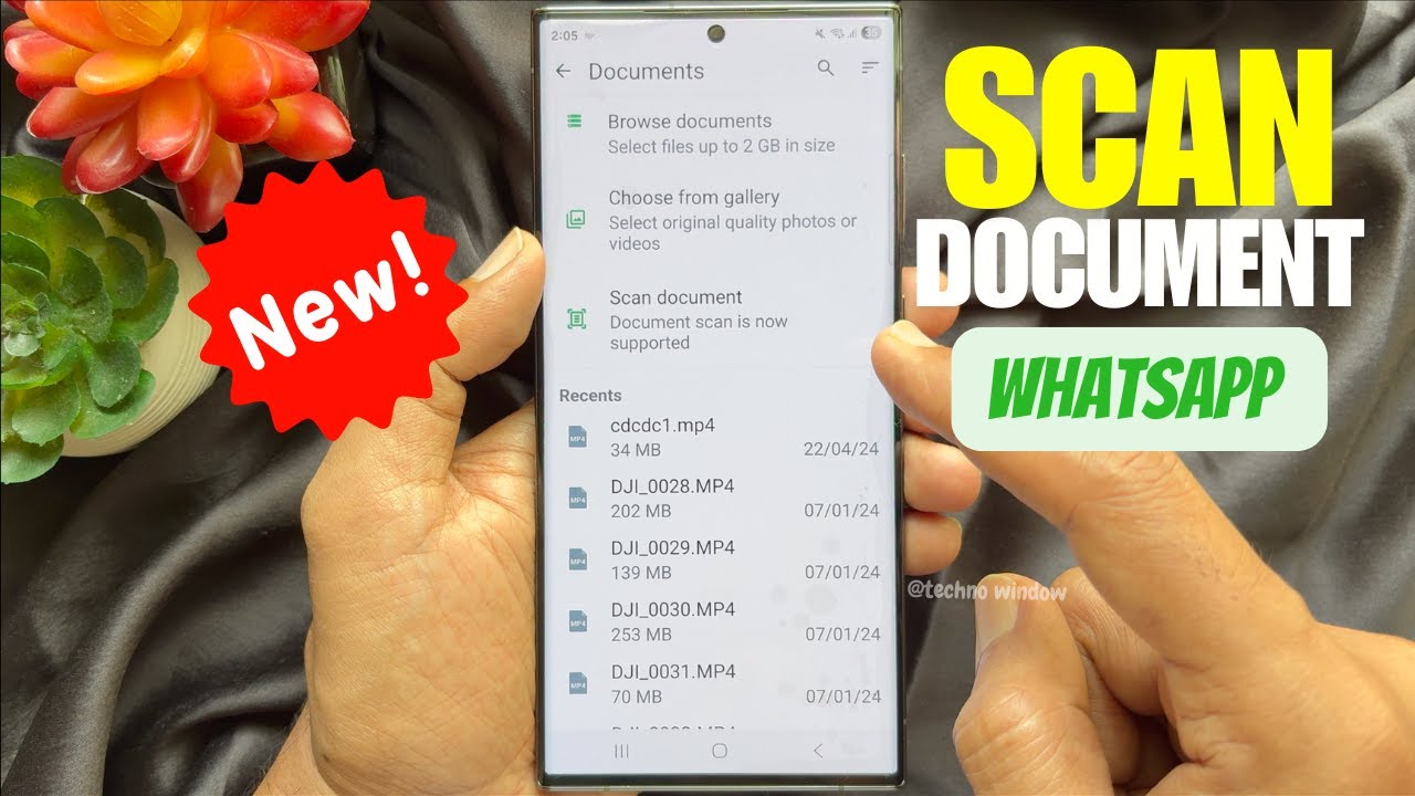 How to Scan Documents in WhatsApp (Android) - YouTube