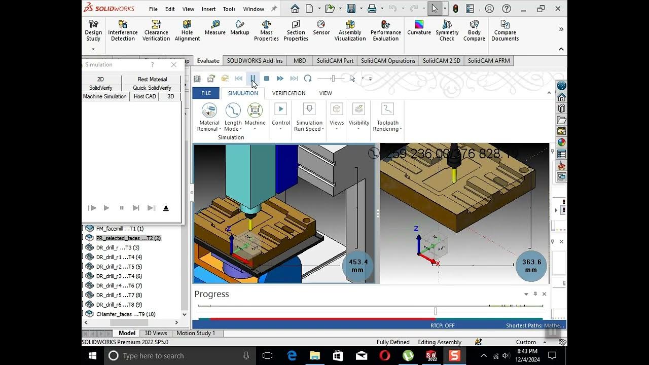 SOLIDCAM3 AXIS VMC PROGRAM - YouTube