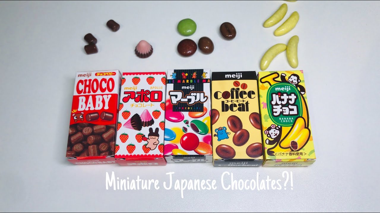 Meiji Five Mini Chocolate Candy Pucci Assortment (ASMR-Unboxing) - YouTube