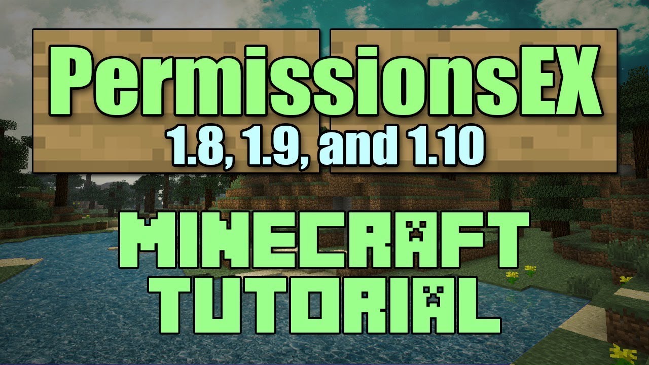 How to get a prefix for a Minecraft server (PermissionsEx) PEX - YouTube