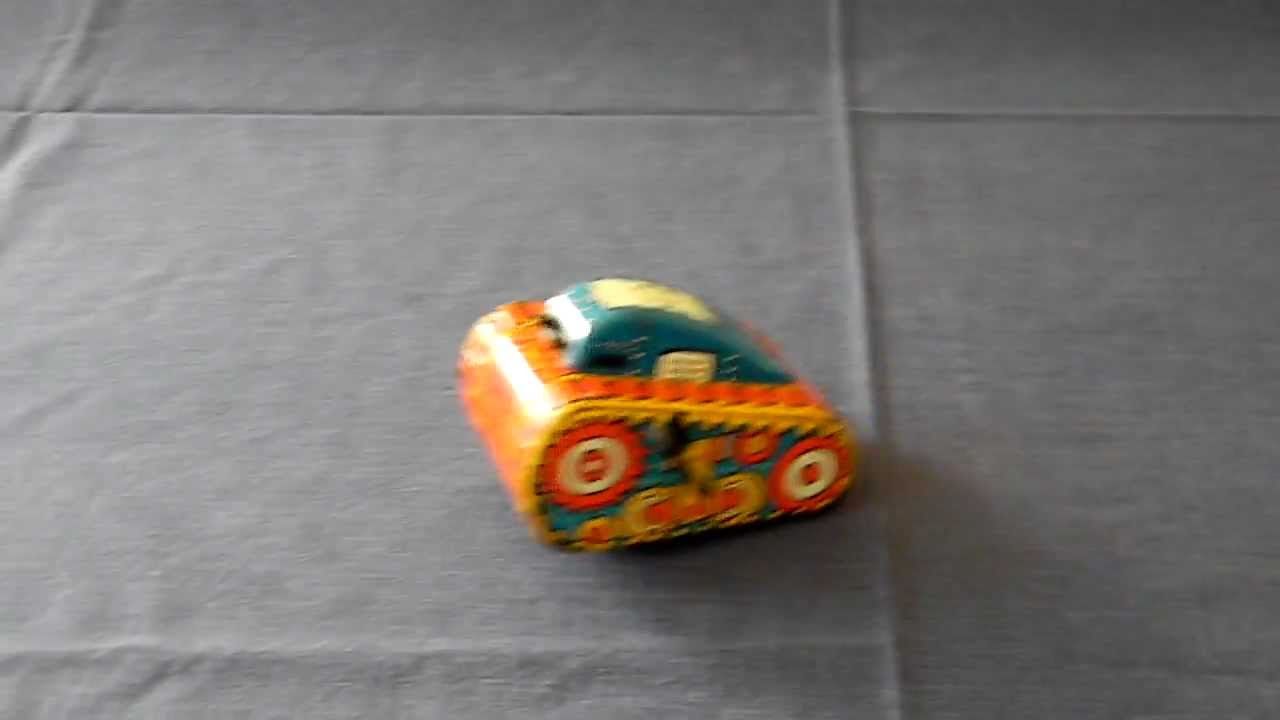 Rollover Tank Wind Up Toy Marx.MOV - YouTube