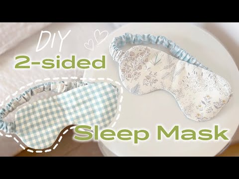 DIY 2-side Sleep Mask | FAST & EASY | Pack for travel!
