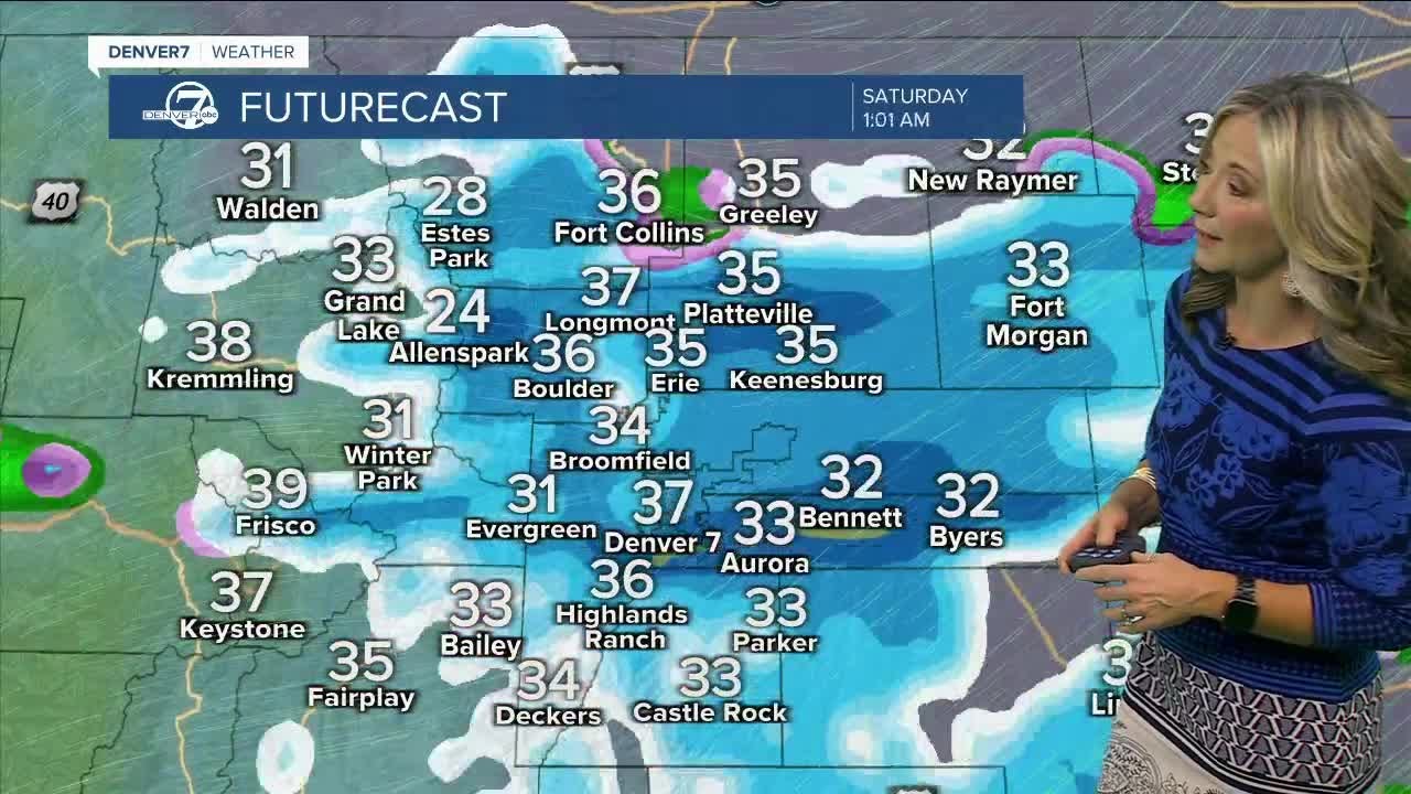 Spring storm will bring more snow to Denver on Friday night - YouTube