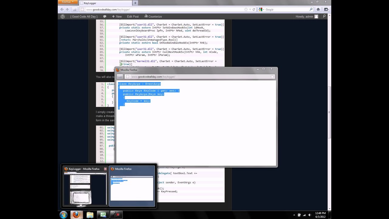C# Keylogger - YouTube