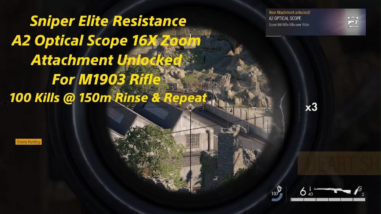 Sniper Elite Resistance A2 Optical Scope 16X Zoom Attachment Unlocked ...