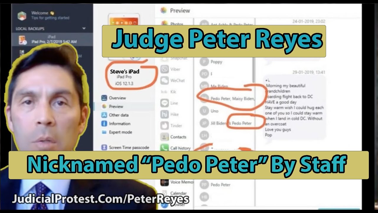 Judge Peter Reyes: Nicknamed Pedo Peter By Staff - YouTube