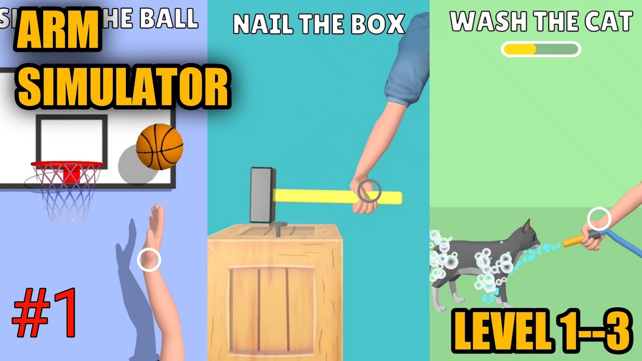 Arm Simulator! - Level 1-3 Ios, Android Gameplay 💪 - YouTube