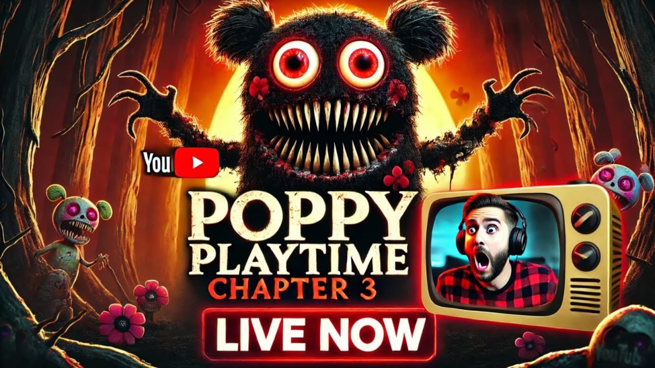 🟥 Poppy Playtime Chapter 3 LIVE – SCARIEST HORROR GAME! 😱 (Don’t Watch ...