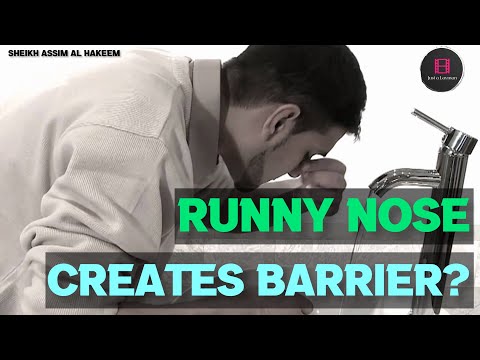 Dry Mucus in the Nose or Runny Nose Create a Barrier in Wudu
