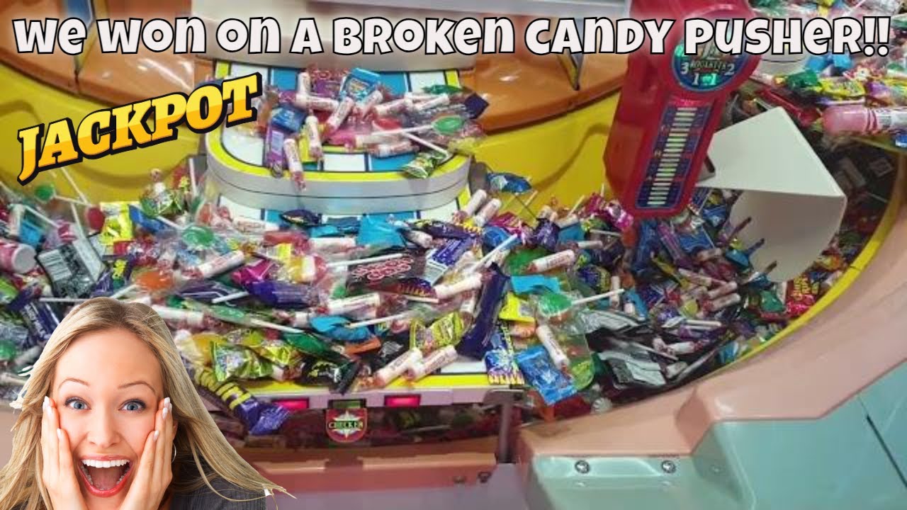 Candy Pusher Jackpot!!! - YouTube