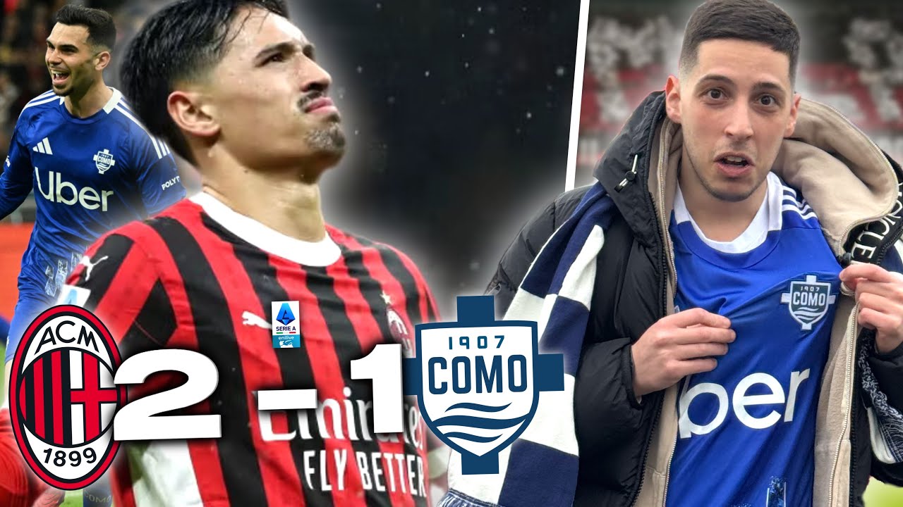 ⚽️🏟️MILAN 2-1 COMO - CARDINALE DEVI VENDERE! Live REACTION a SAN SIRO ...