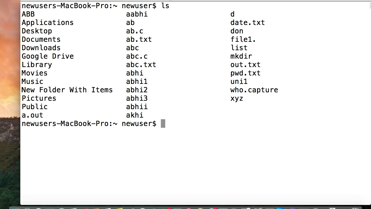 Unix C 1 - YouTube
