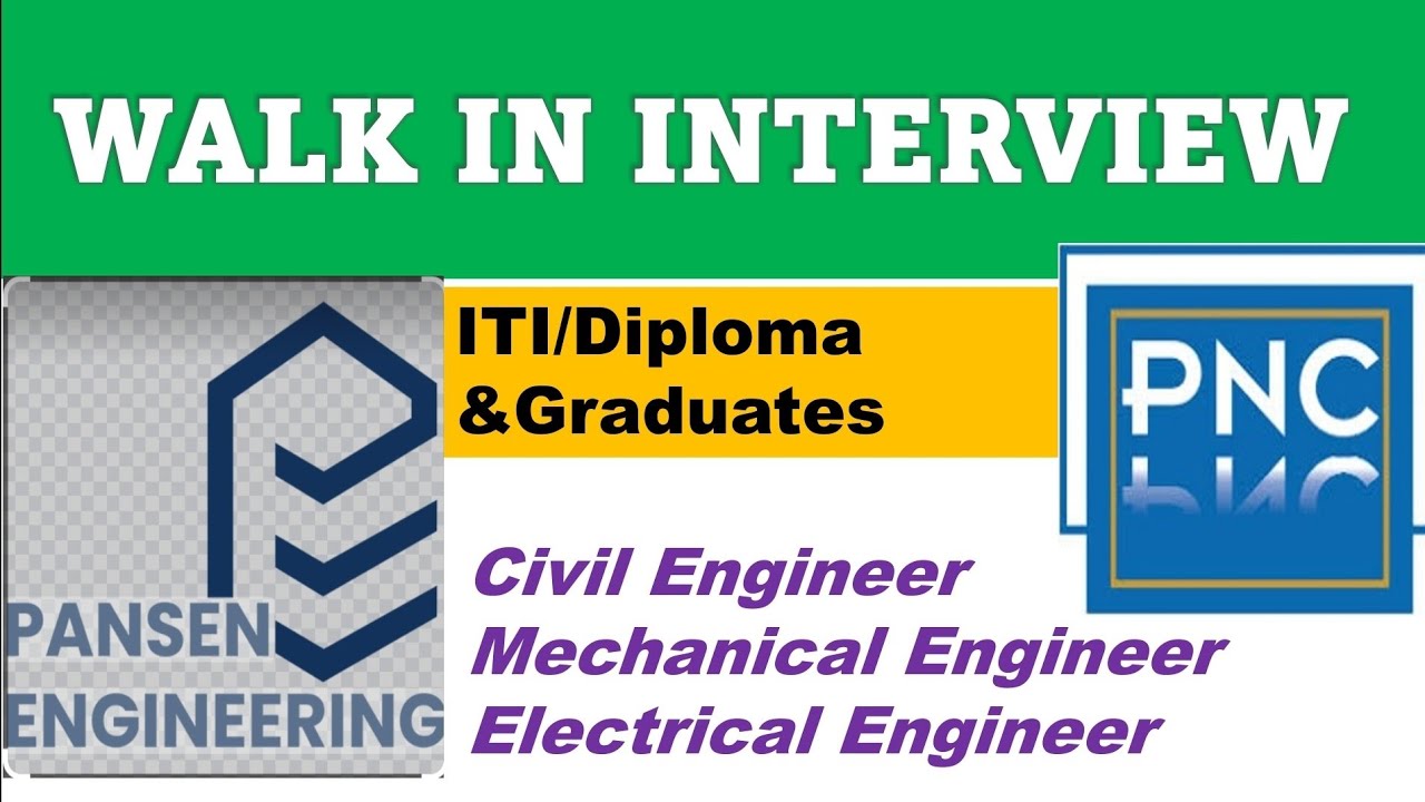 Walk in interview for Civil, Mechanical and Electrical Engineer s/ITI ...