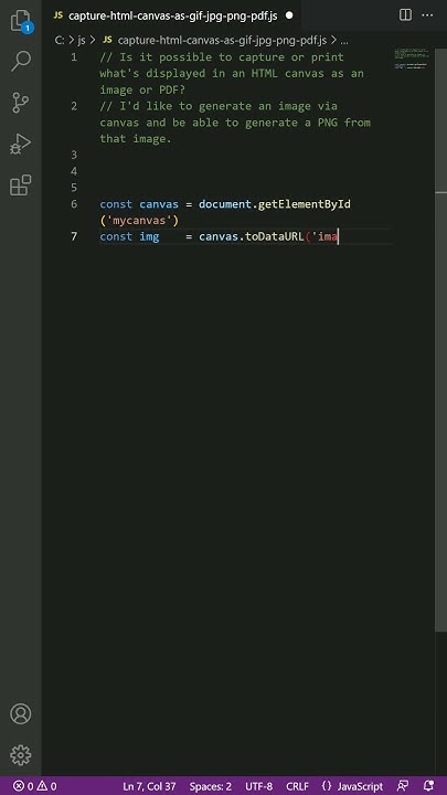 Javascript Capture Html Canvas As Pngpdf Youtube