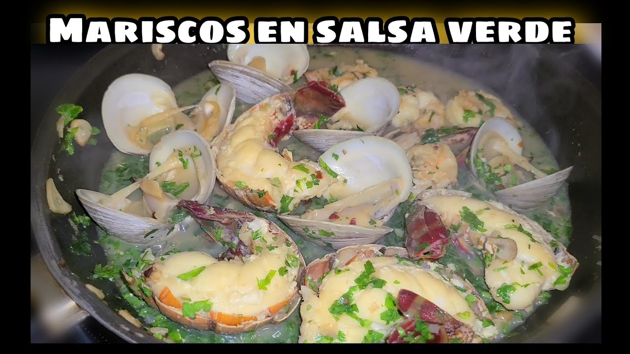 Mariscos en salsa verde - YouTube