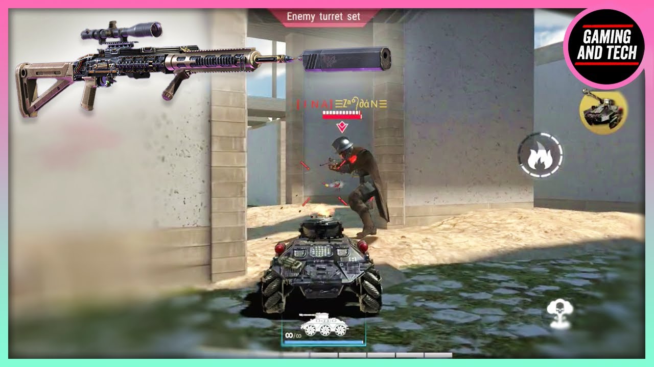 DPM Machine Gun With Unmanned Tank | Modern Strike Online - YouTube