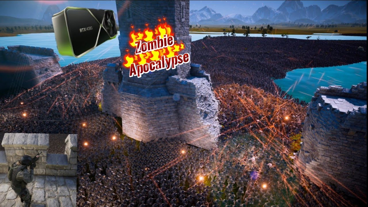 4,000 Modern Soldiers Defend Castle From 500,000 Zombies | UEBS 2 - RTX ...