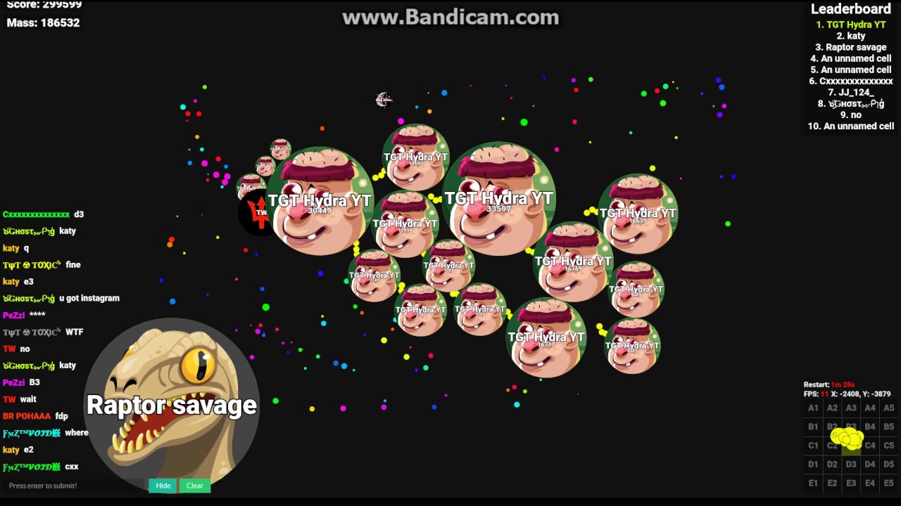 Epic Germs.io| Crazy Mode 1 |Takeover Mass Destruction| 300K MASS ...