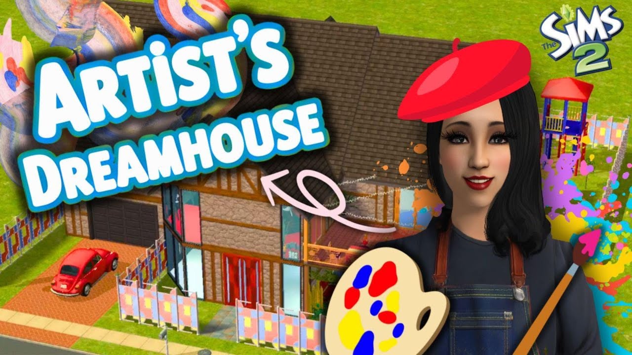 Watch me build a DREAM house for an ARTIST on The Sims 2! - YouTube