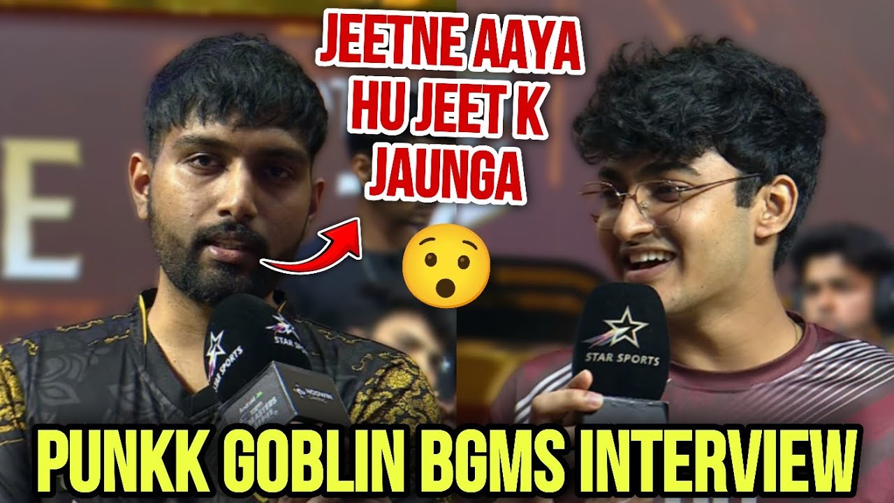 Punkk Goblin live BGMS interview !! Punkk serious reply on this 😳 - YouTube