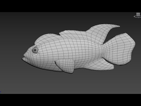 3d max fish modeling for beginners #viral #3d #3danimationsoftware ...
