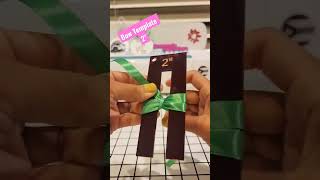Making bows easy using acrylic bow template 2" #bowmaking #ribbons #bowmakers #easybow #bowmasters