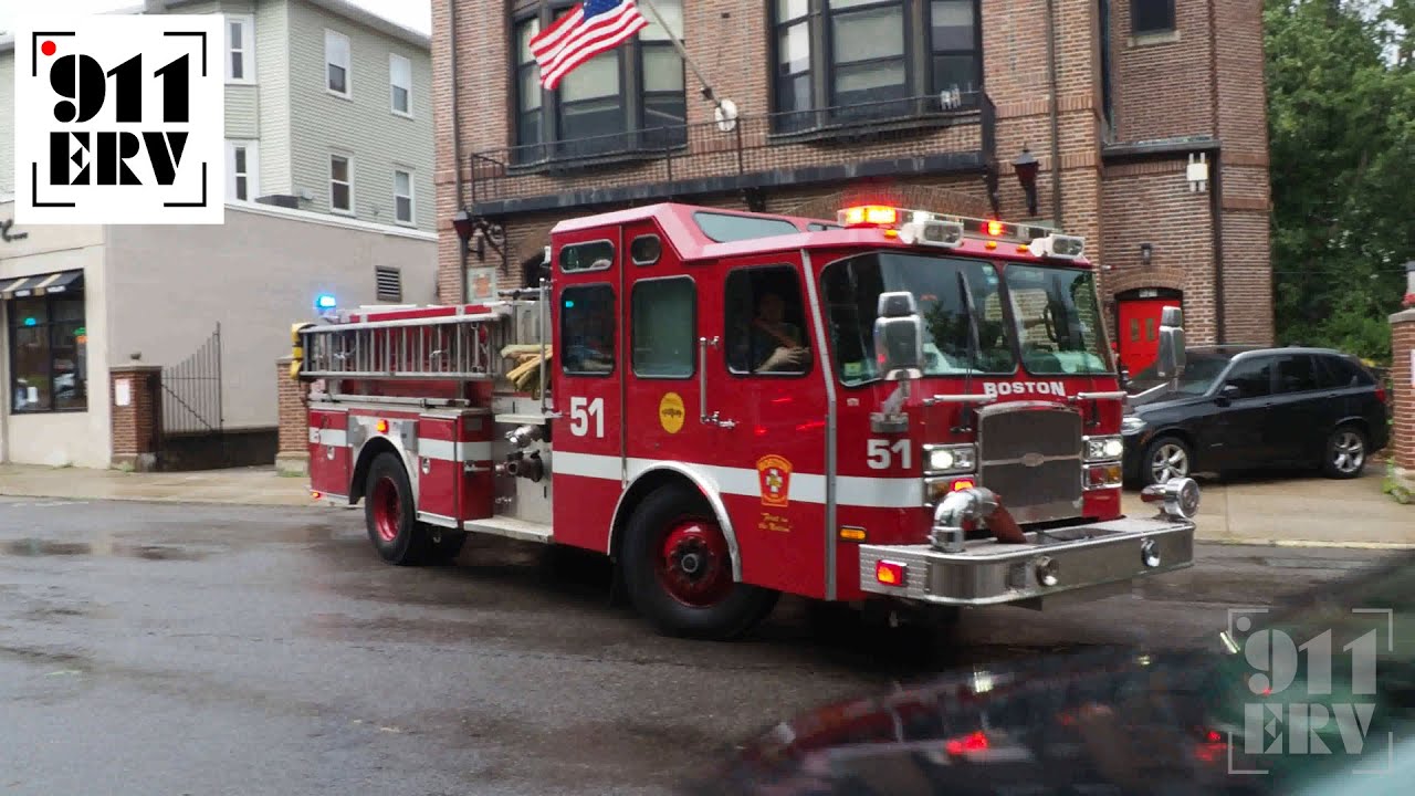 Boston Fire Engine 51 Responding - YouTube