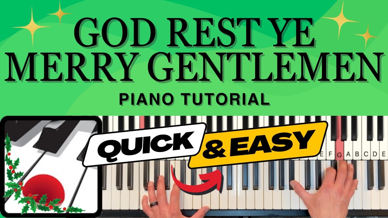 God Rest Ye Merry Gentlemen Piano Tutorial - YouTube