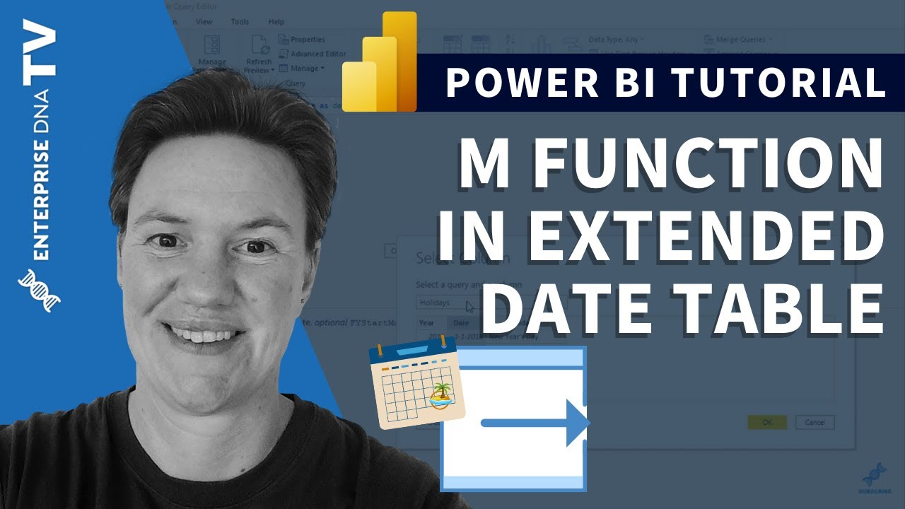 How To Use M Function In Creating Extended Date Table In Power BI - Query Editor Tutorial - YouTube