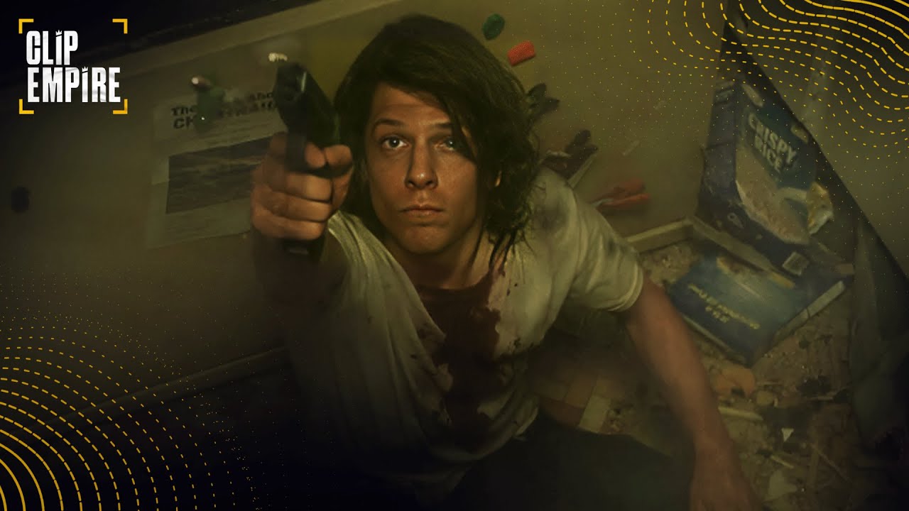 Using a Frying Pan Trickshot to Fight off Soldier | American Ultra ...