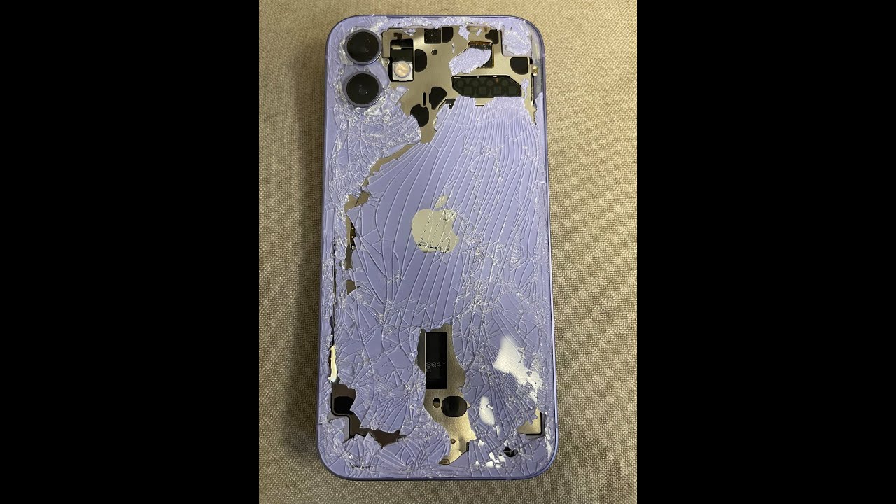 Destroyed iPhone 12 front & back repair and color change on live #apple ...