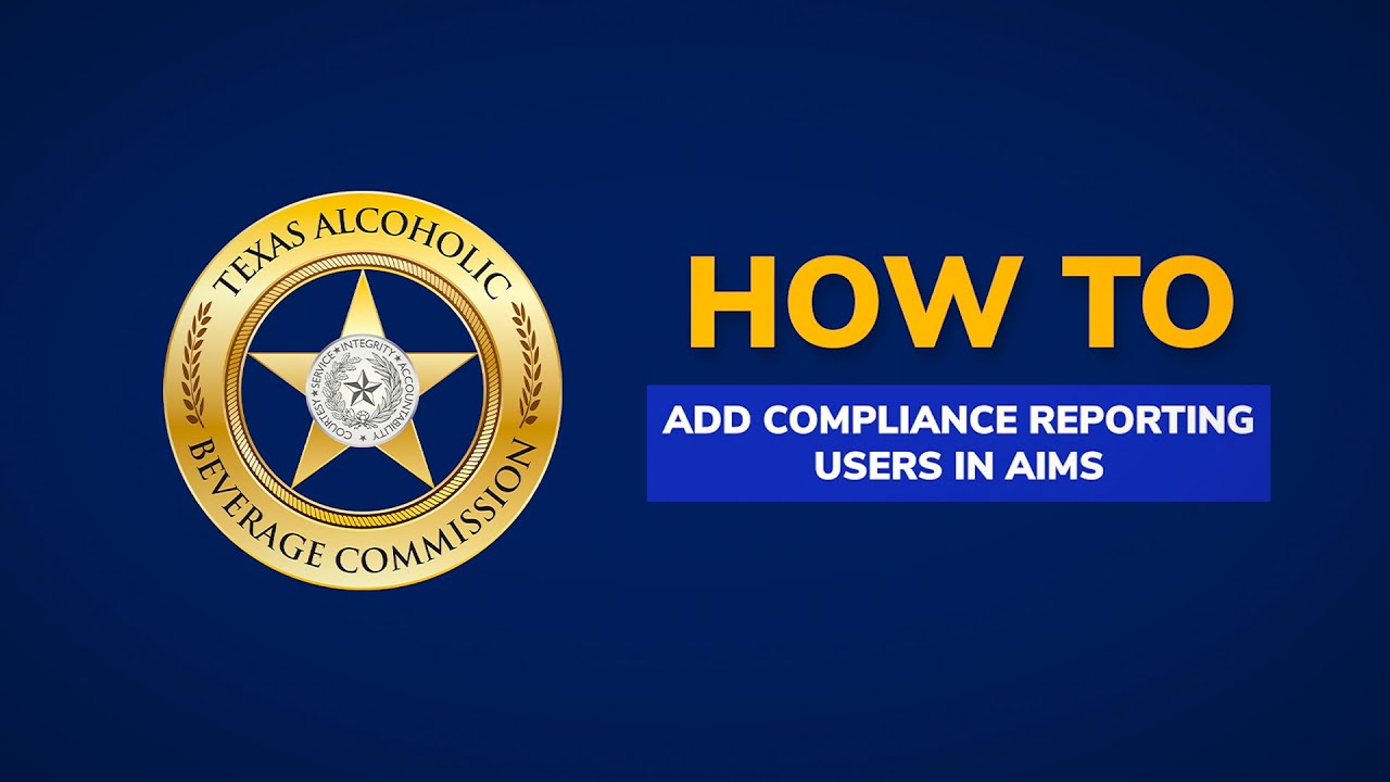 How To Add Additional Users To A TABC Compliance Report YouTube How To Add Additional Users To A TABC Compliance Report YouTube