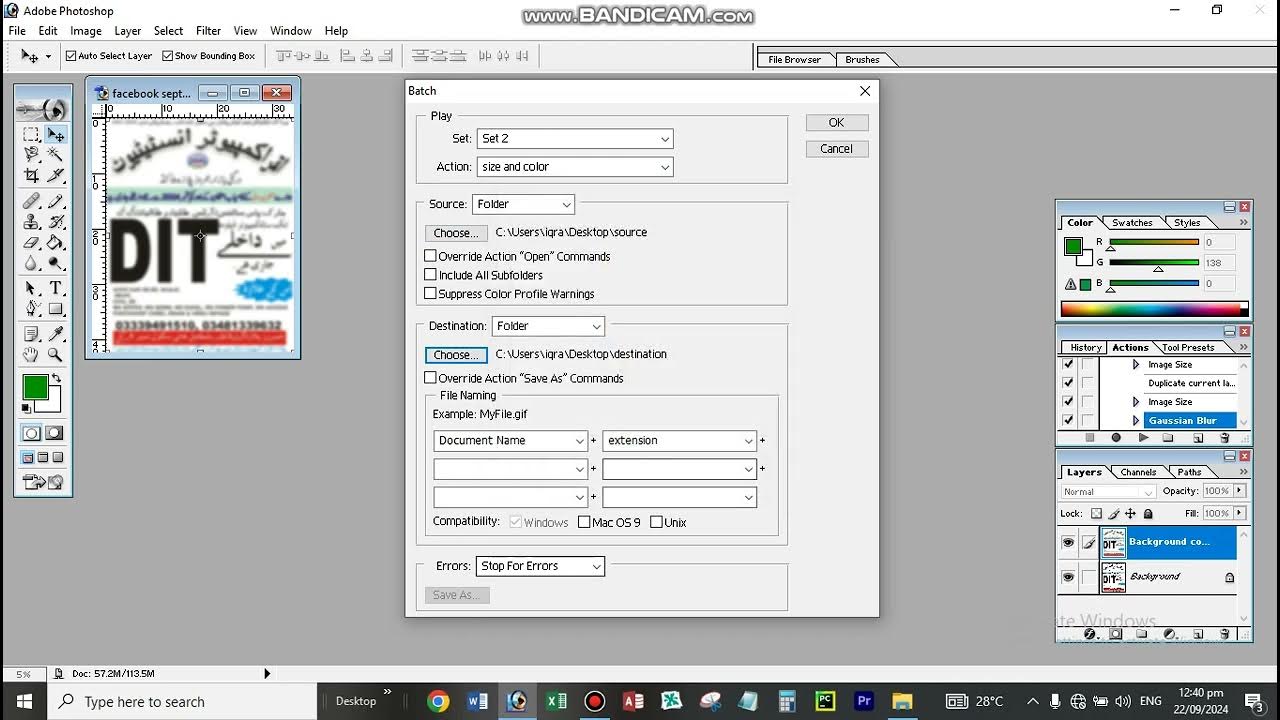 automate batch in photoshop - YouTube