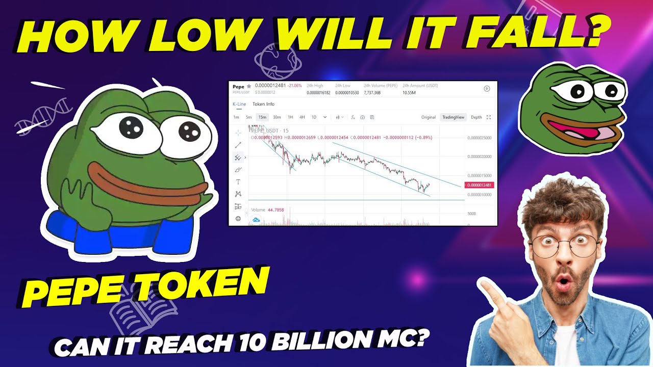 🚨How Low Can Pepe Token Fall? - Can it Really Reach 10 Billion Market ...