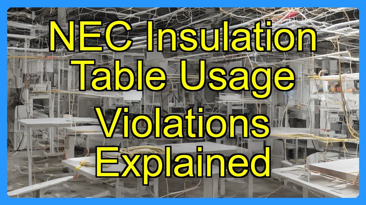 NEC Insulation Table Usage Violations Explained - YouTube