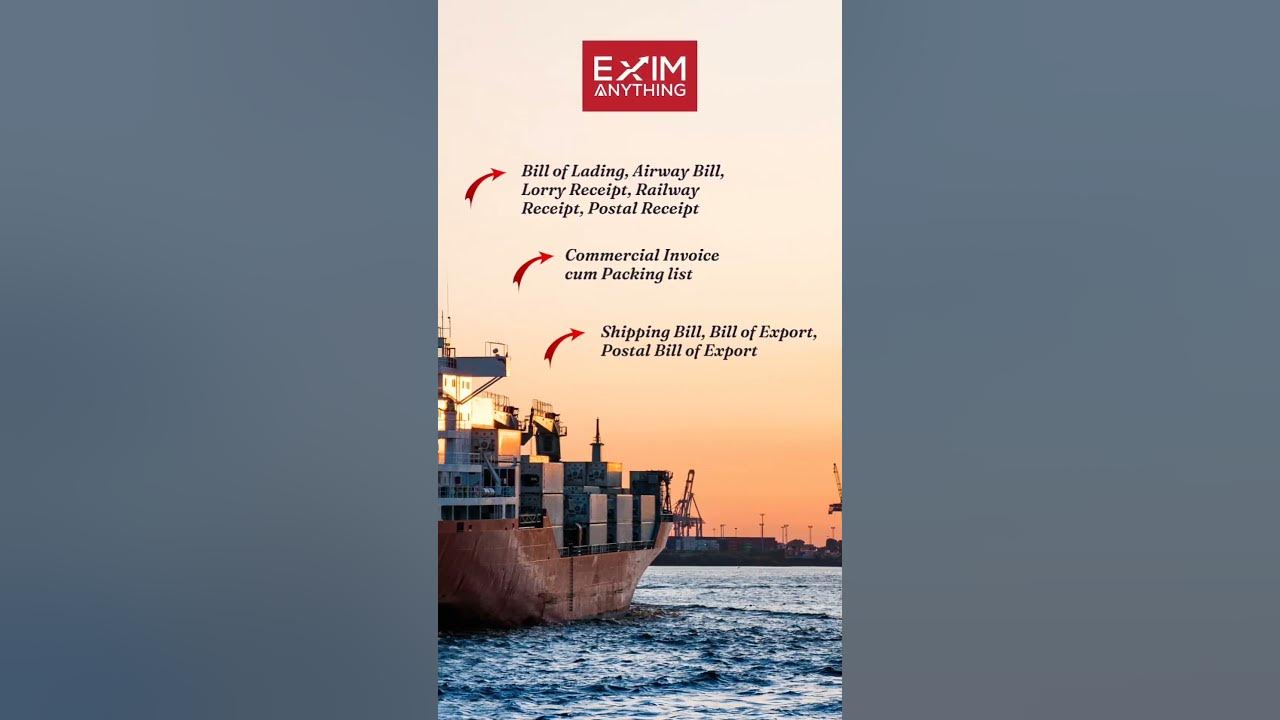 Export documents in required in India - YouTube