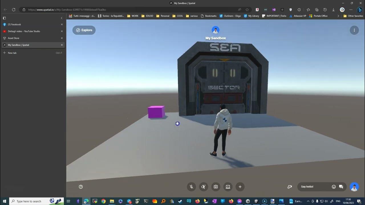 import from Unity asset store convert to urp texture for creating spaces in Spatial.io - YouTube