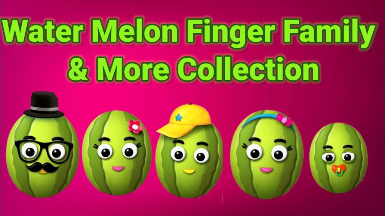 water melon Finger Family Collection | water melon Finger Family Songs ...