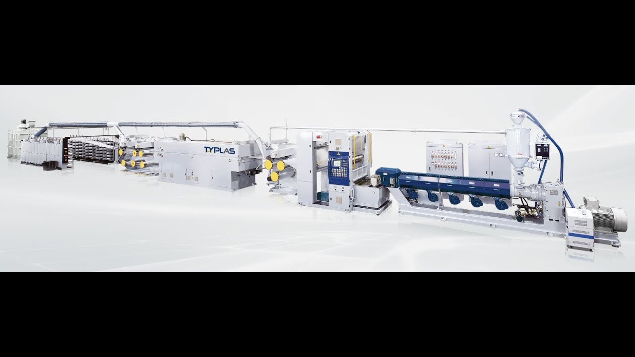TYPLAS EXTRUSION- PP TAPE LINE MAKING MACHINE - YouTube